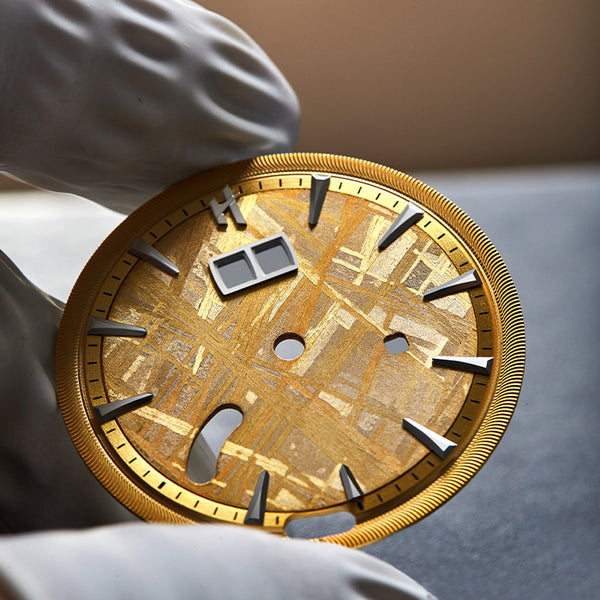 Lucky Harvey Meteorite Dial Rose Gold Titanium Chiming Watch