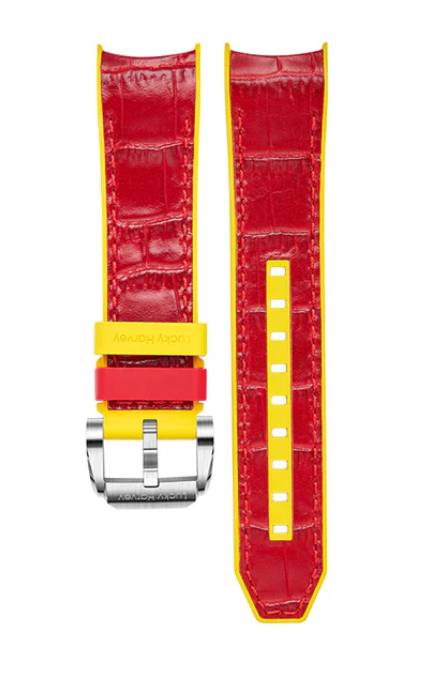 Red Lion Watch Strap | Bold Luxury Leather Strap