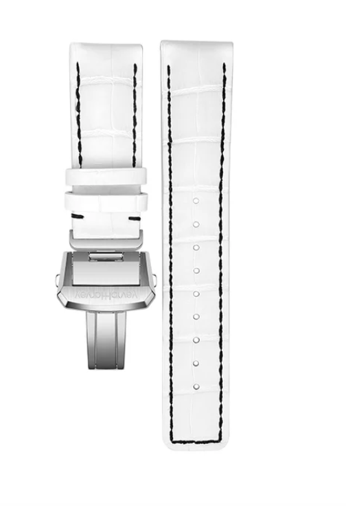 Lucky Harvey White Tiger Watch Strap | Premium Leather
